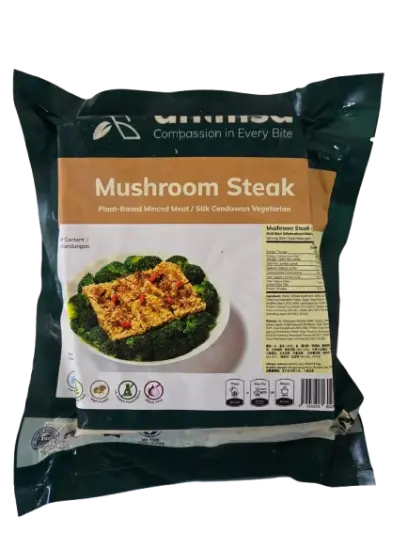 AH Mushroom Steak 三菇肉碎 麦素方 500gm - TIAN DA FOODSTUFFS TRADING LLP